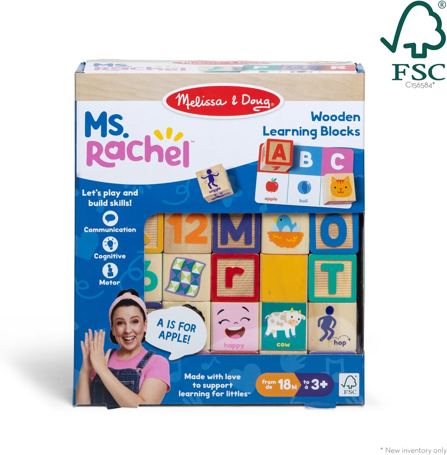 Ms Rachel Wooden Learning Blocks – Learning Express Toys & Gifts ...